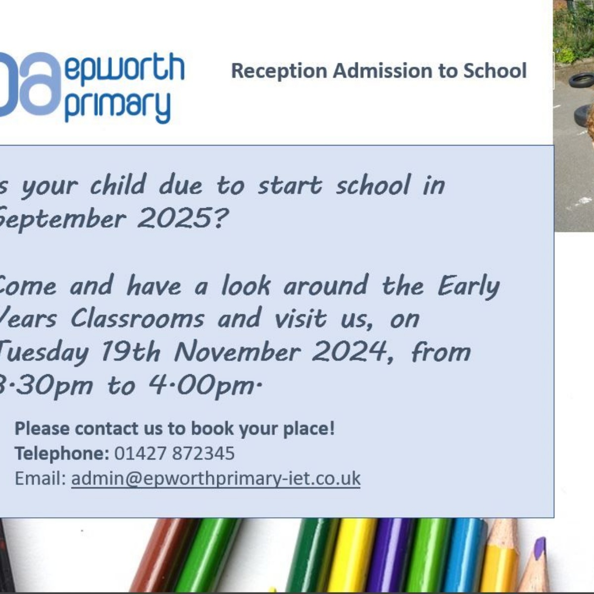 Epworth Primary - Reception 2025 Parents